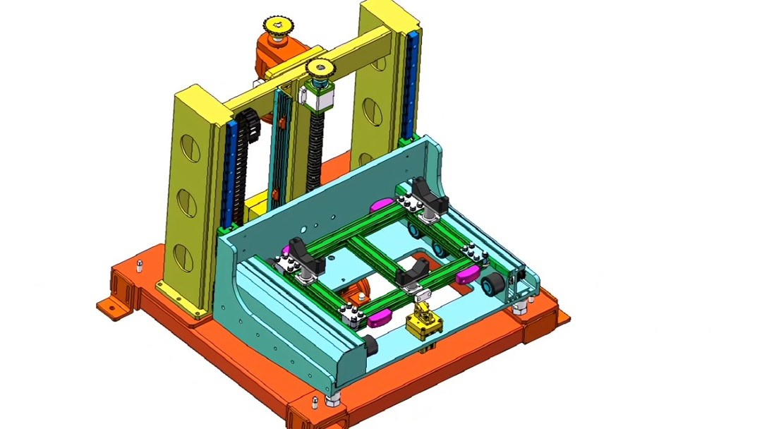 非标自动化教程—滚珠丝杆与直线导轨组合驱动升降装配设备的设计