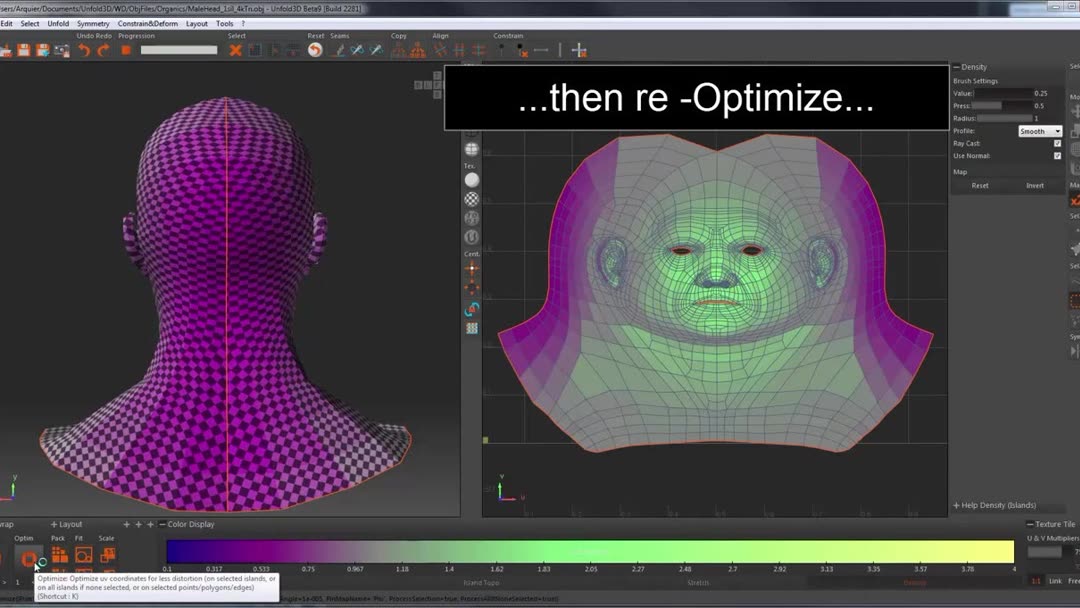 强大的Unfold3D 3D模型角色展UV工具 使用教程