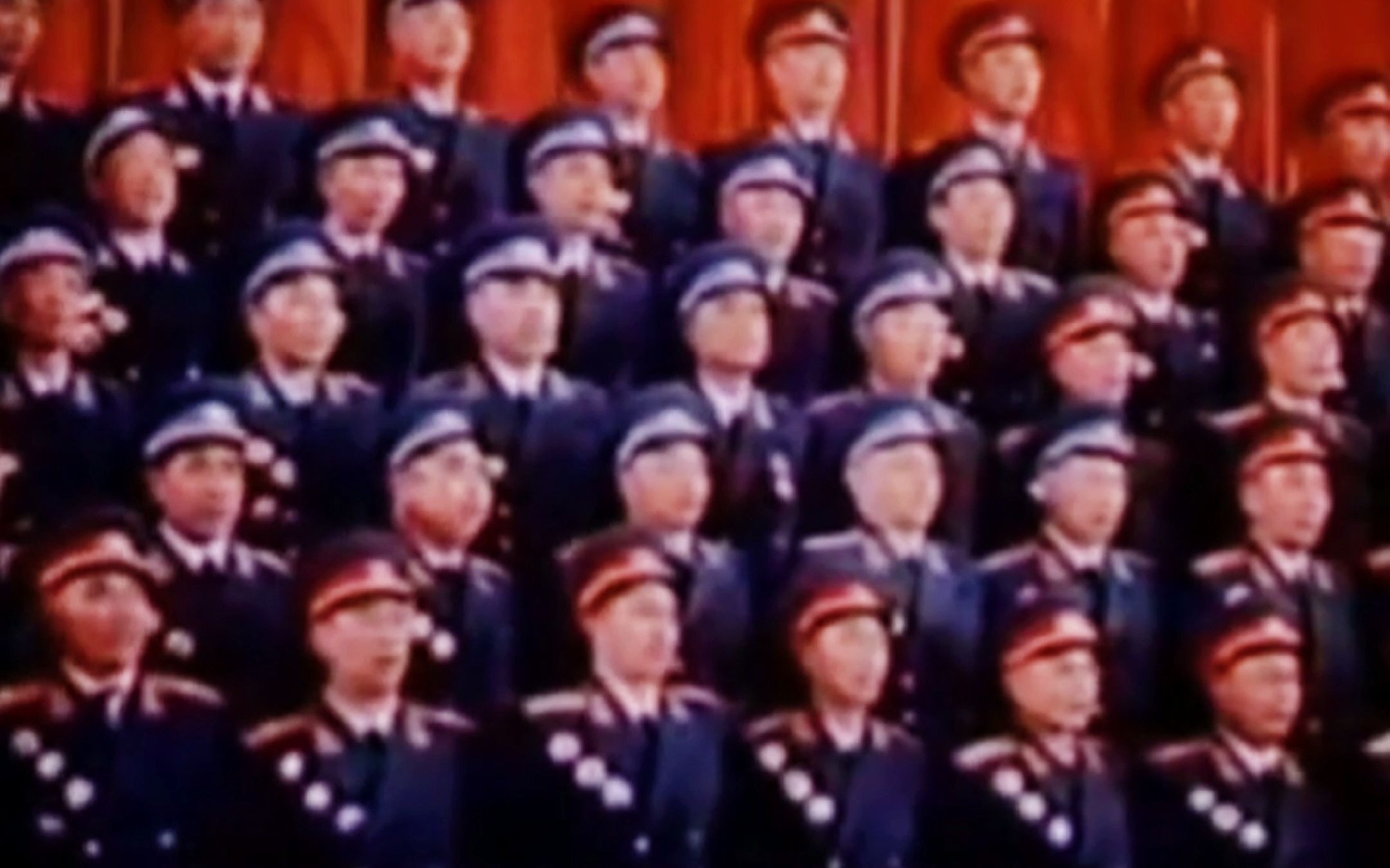 1959年230名将军合唱:《一定要把胜利的旗帜插到台湾》