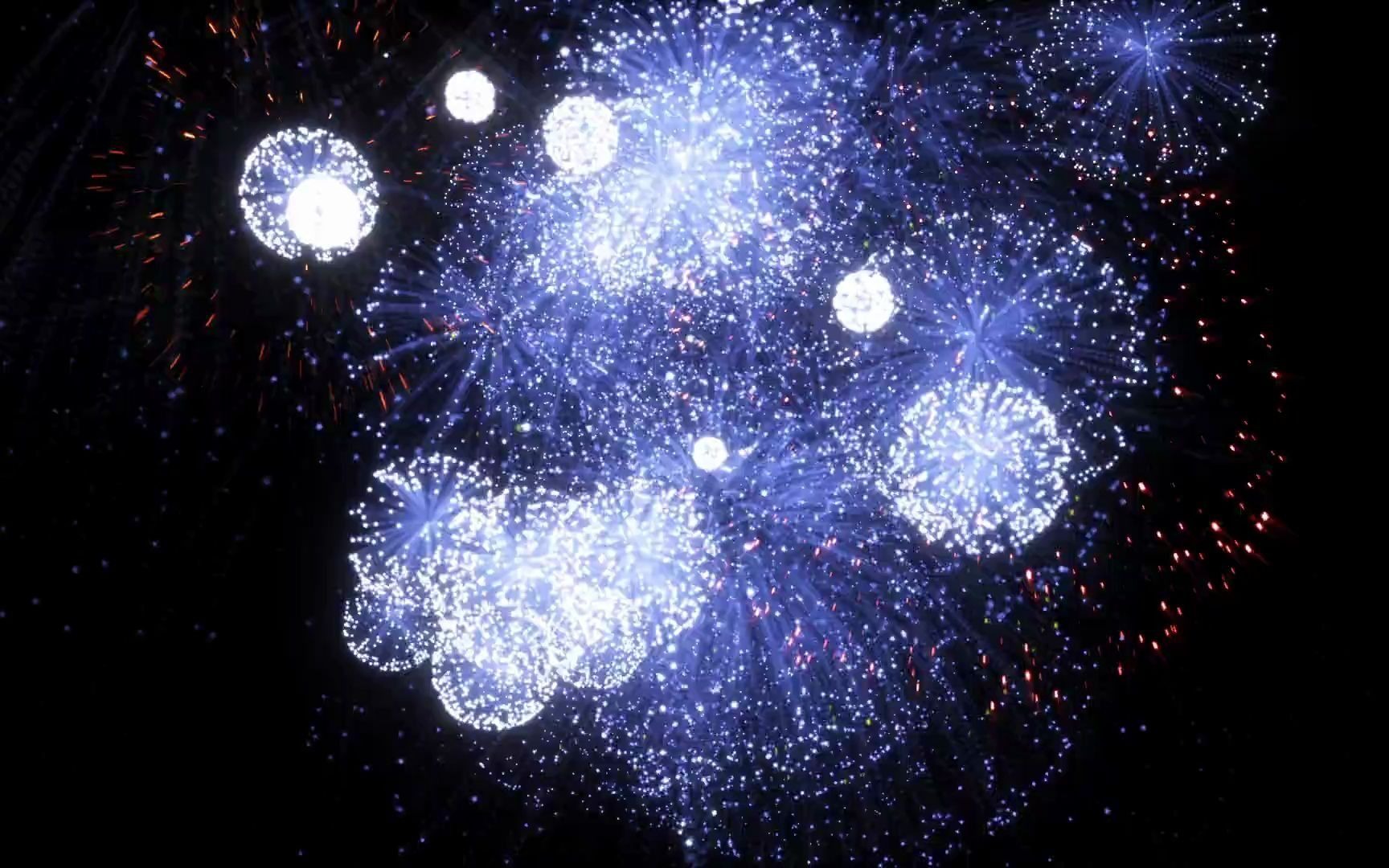 喜庆绚烂烟花升空爆炸特效视频5