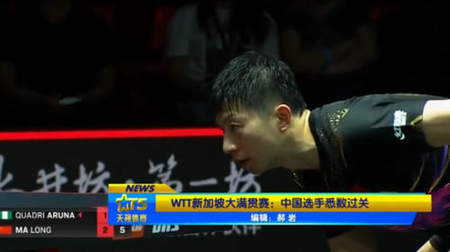 WTT新加坡大满贯赛:中国选手悉数过关