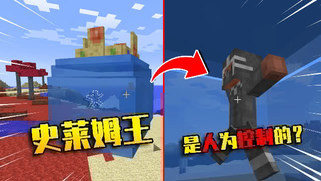 我的世界mod:史莱姆王的内部有人!泰拉瑞亚你见过吗?