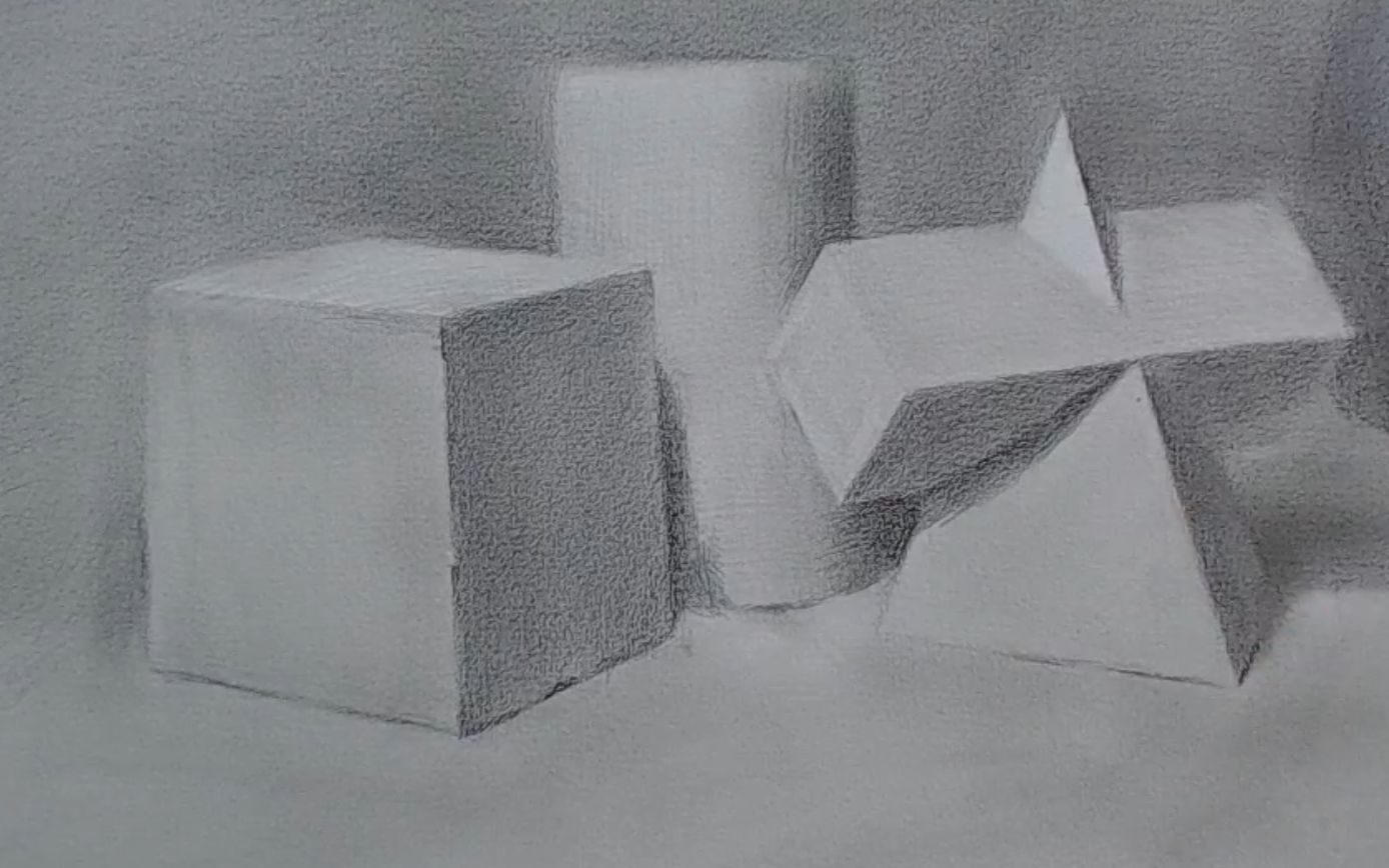 【合尚教育】【素描教学】教大家来画画石膏体组合