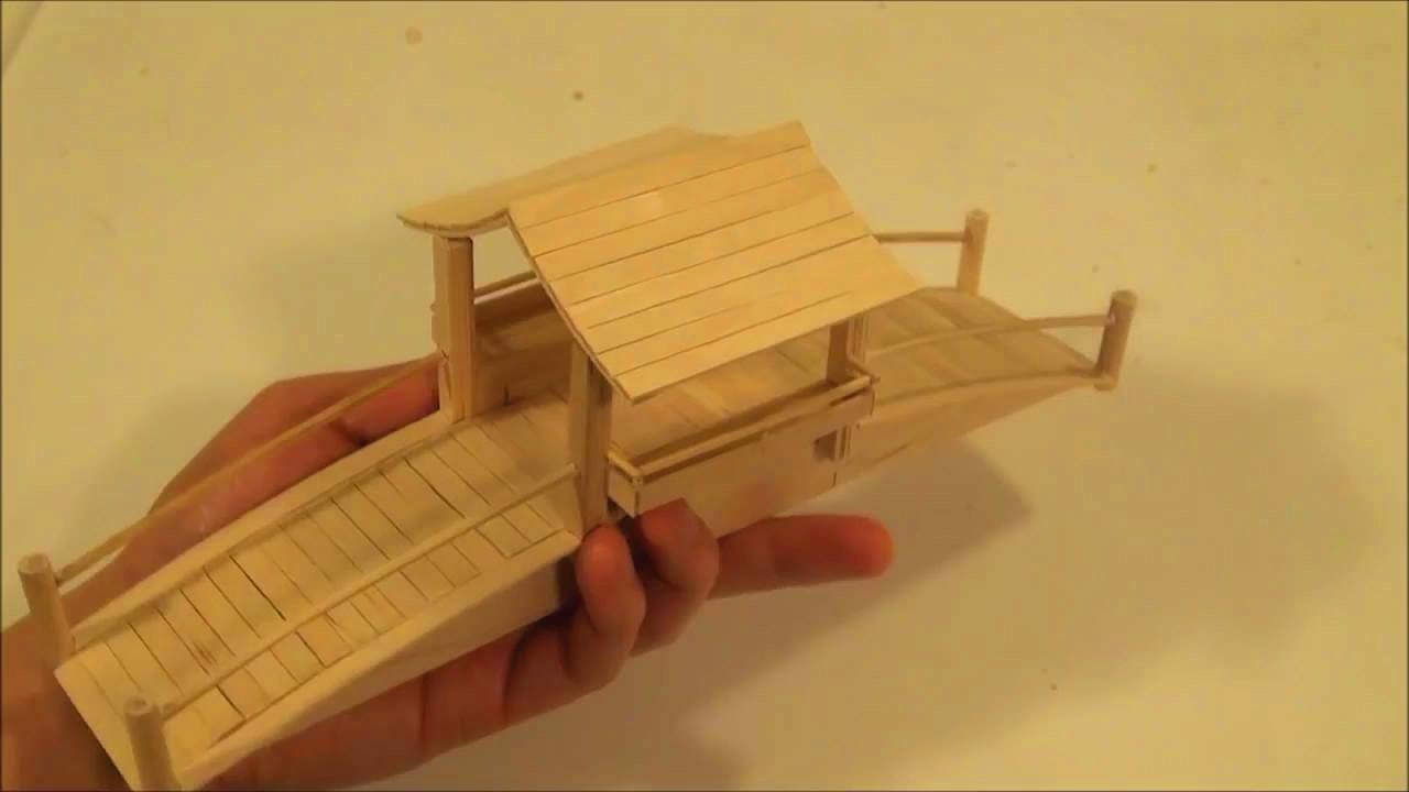 DIY:小小木棍用途大,教你如何制作西湖古桥,太有创意了