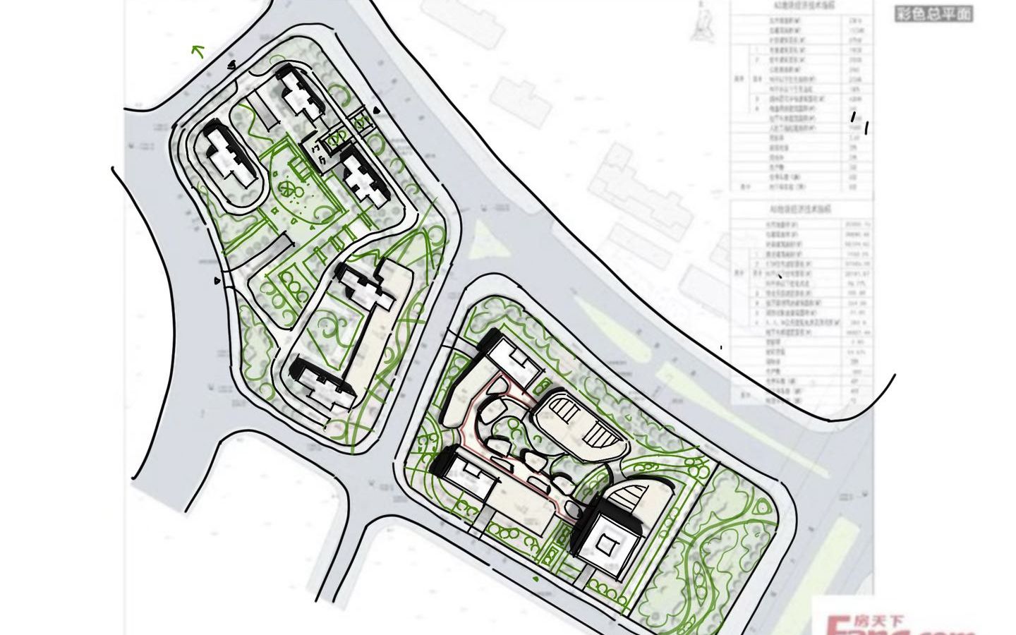 23城乡规划考研快题导学——实际案例转译 商住街区规划快题的画法!