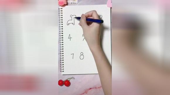 数字简笔画,一看就会,宝妈必看哟!