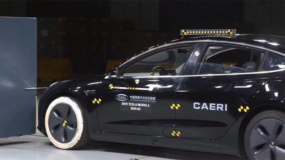 特斯拉Model3 比亚迪汉 碰撞测试对比