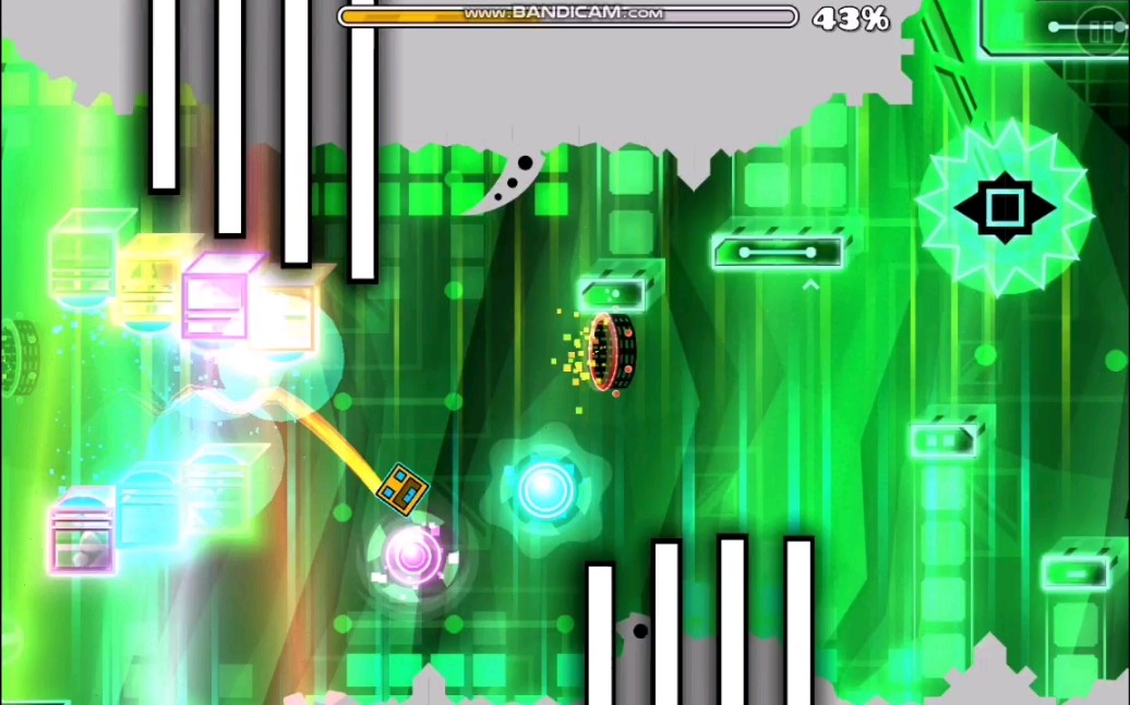 【几何冲刺】12秒疾行小短关,自制关Chrome VOX完成!