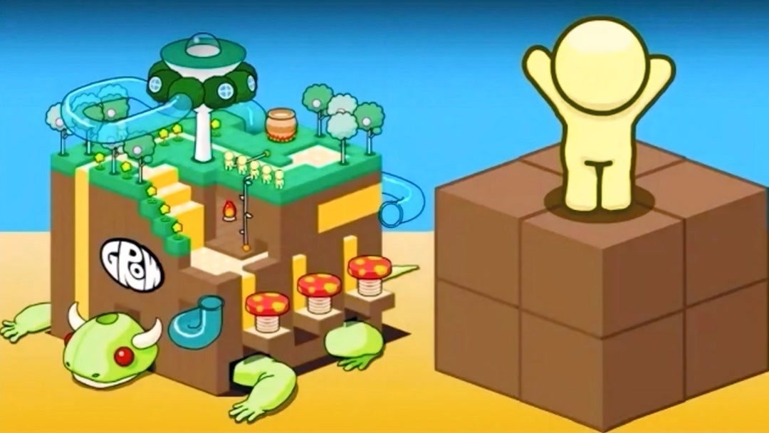 方块进化模拟器:看我一顿神操作 小小方块变大世界