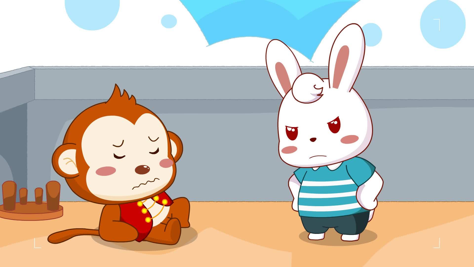 兔小贝安全教育动画:不能在阳台上玩耍