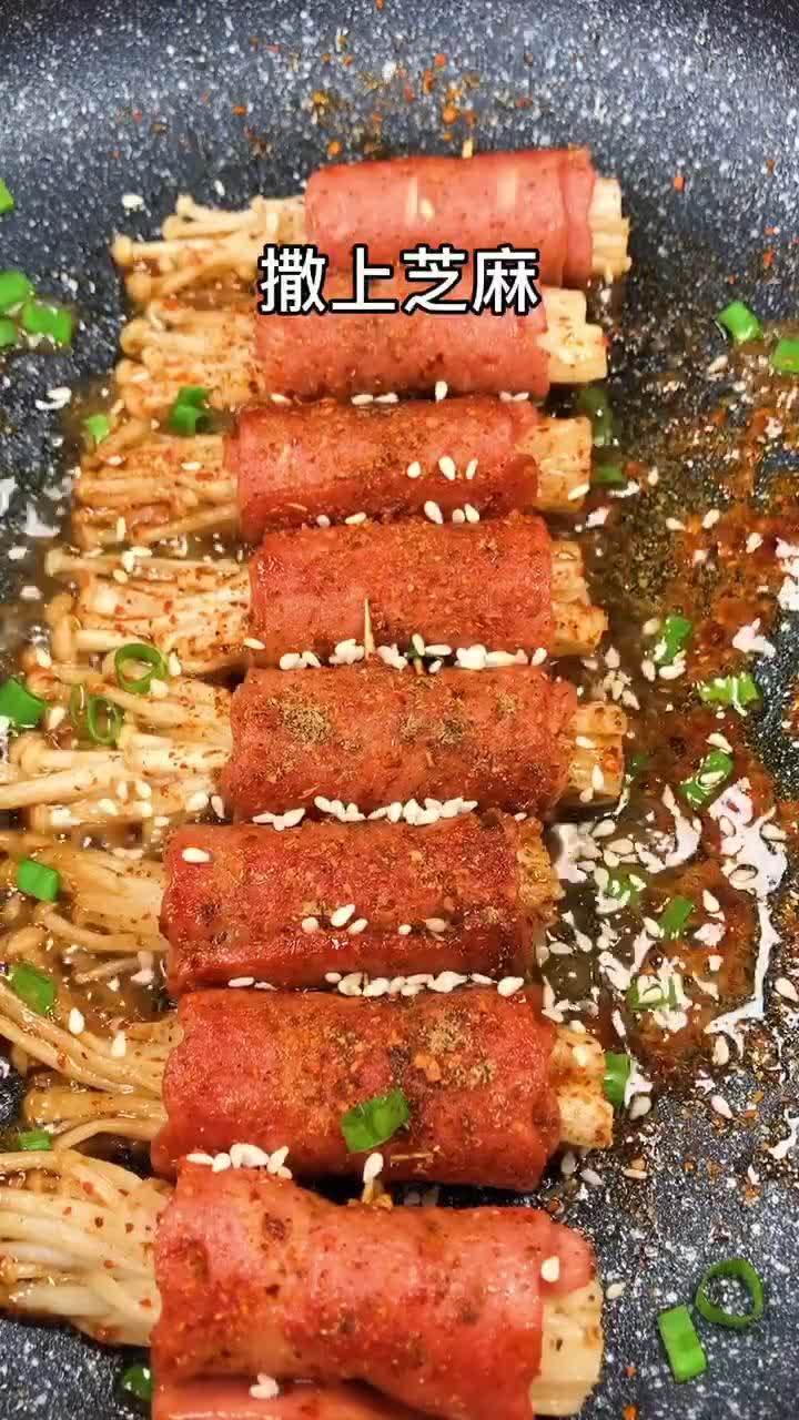 金针菇这样做,在家也能做出烧烤味