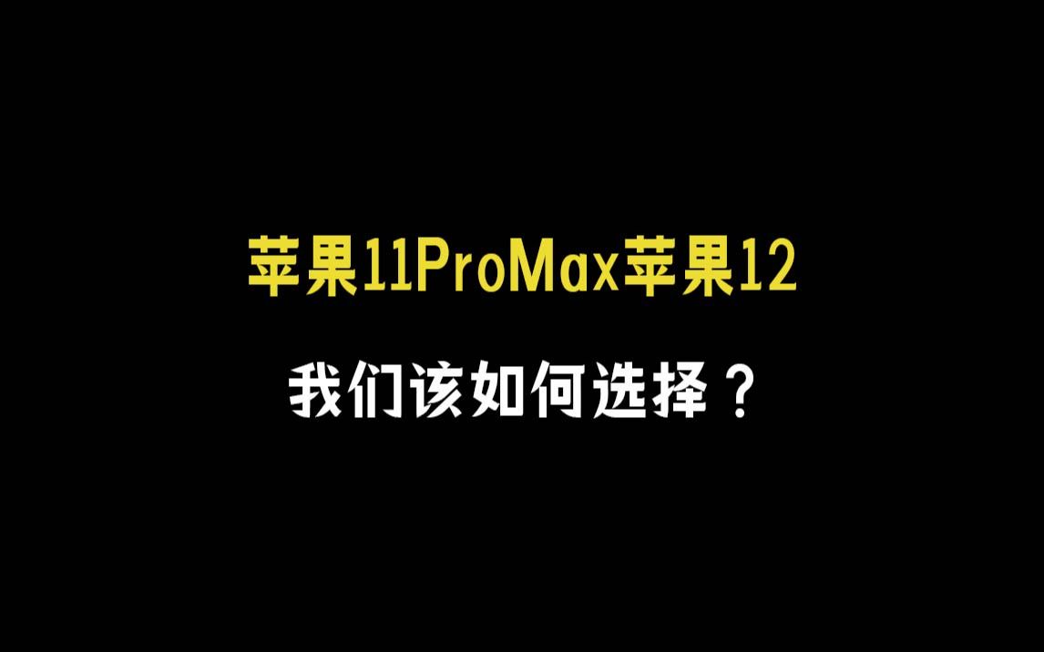苹果11ProMax和苹果12我们应该怎么选择?
