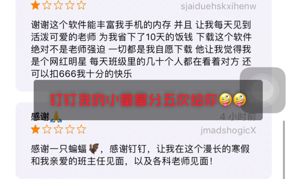 论全国小学生对钉钉的爱