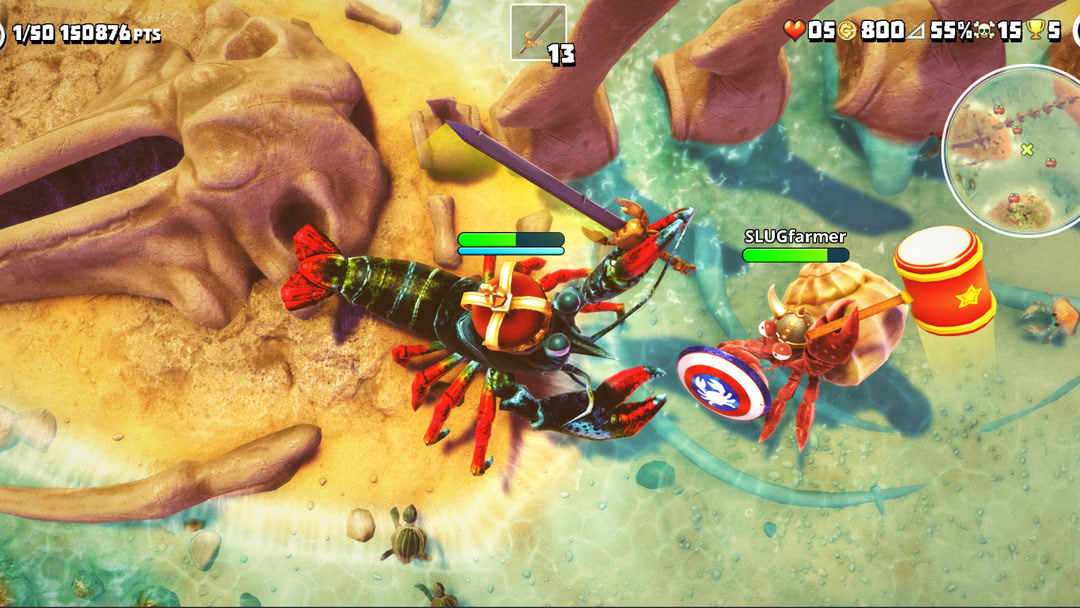 【大仙】螃蟹之王ep2最强道具左轮手枪