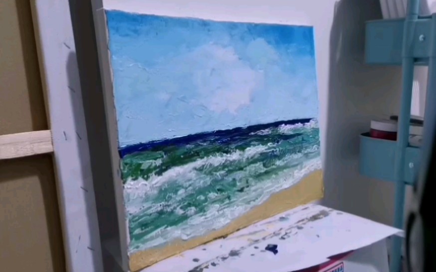 白天画画,绘制海景画刮刀可以胜任吗?