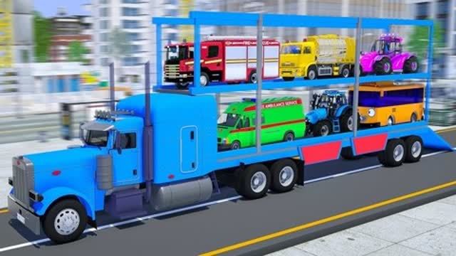 儿童动画:小汽车玩具有趣动画