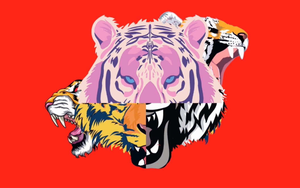 虎年超炫酷品牌动效MG动画 原创设计