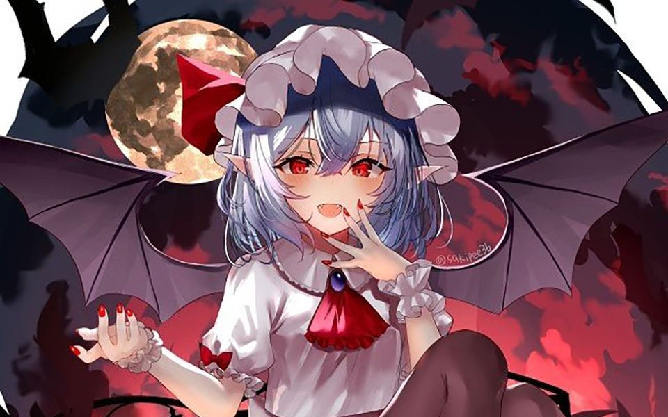 东方永夜抄Lunatic No Miss No Bomb Full Spell 蕾米莉亚 A线