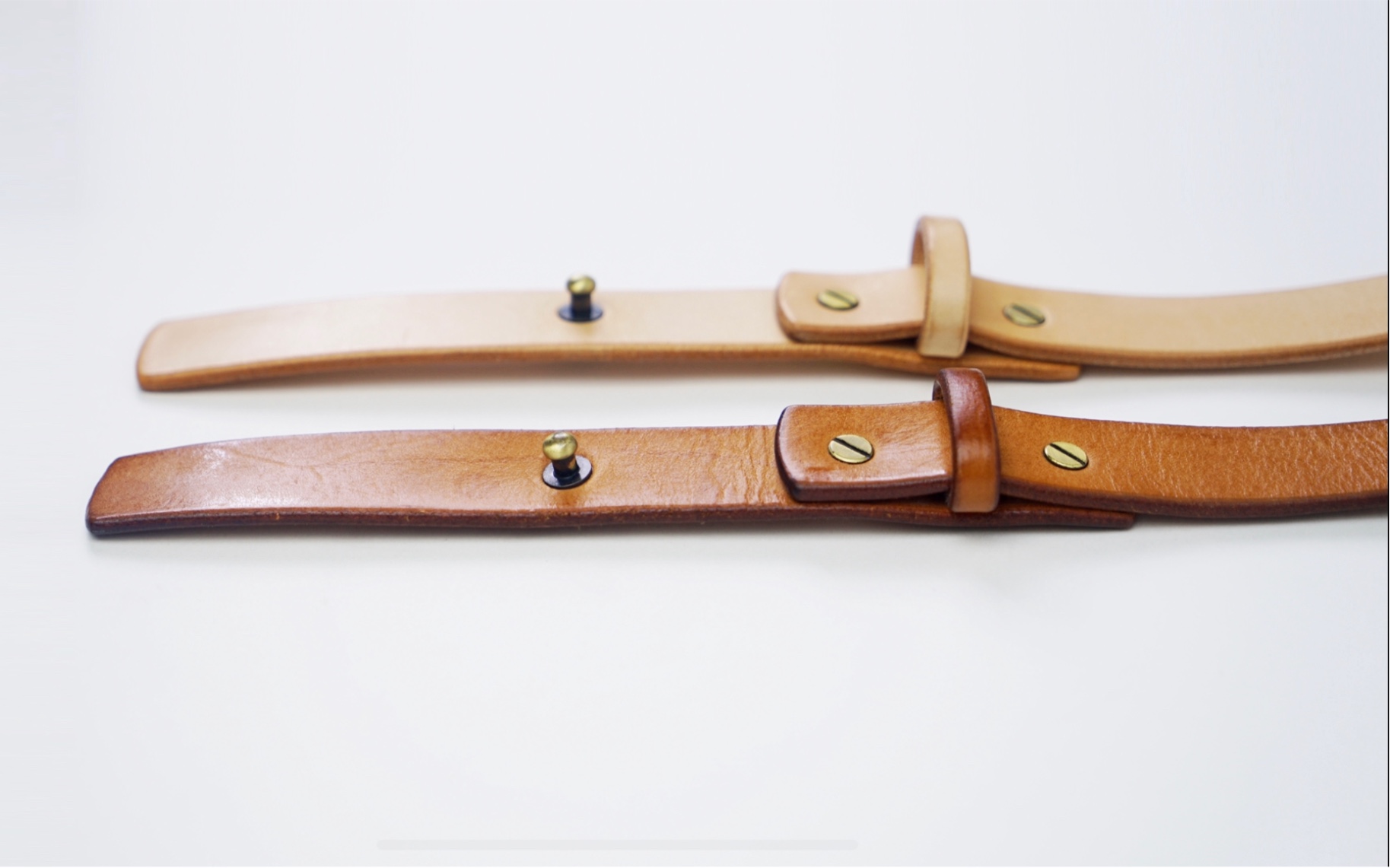 手工皮具 全手工极简皮带的制作过程