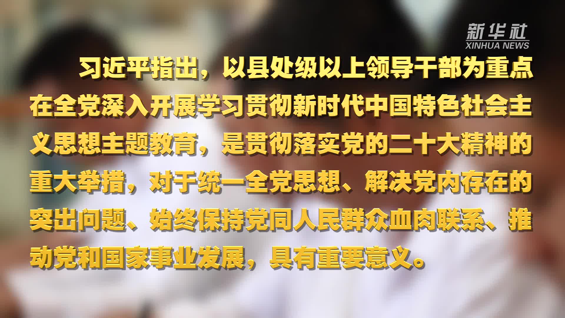 微视频丨这次主题教育工作会议,总书记强调了这些重点
