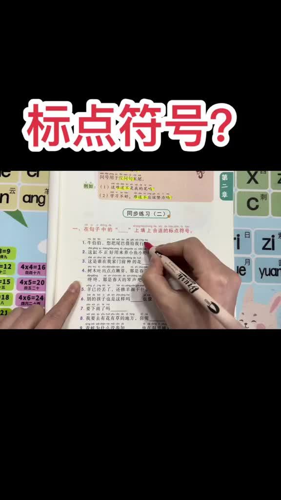 写句子,写看图写话要用到标点符号