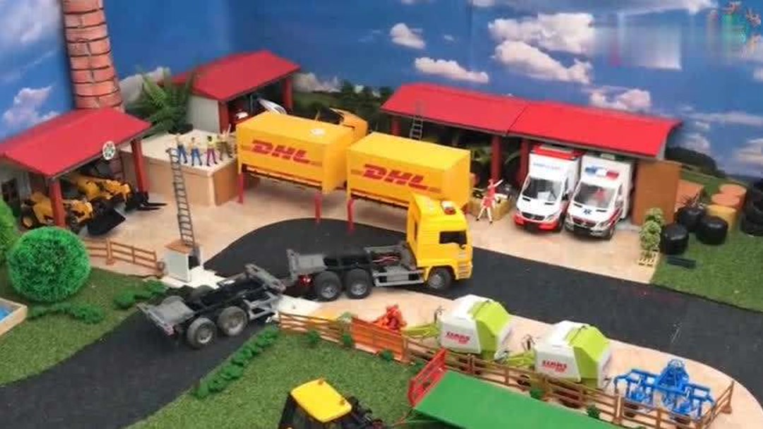 儿童卡通,挖掘机动画,玩具工程车动画