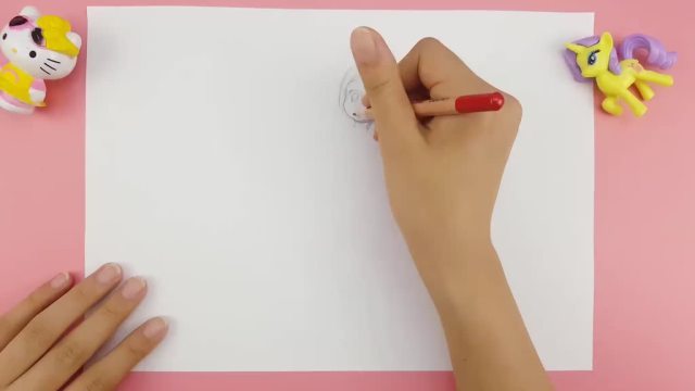 简笔画:超萌的送信少女,简单手绘画
