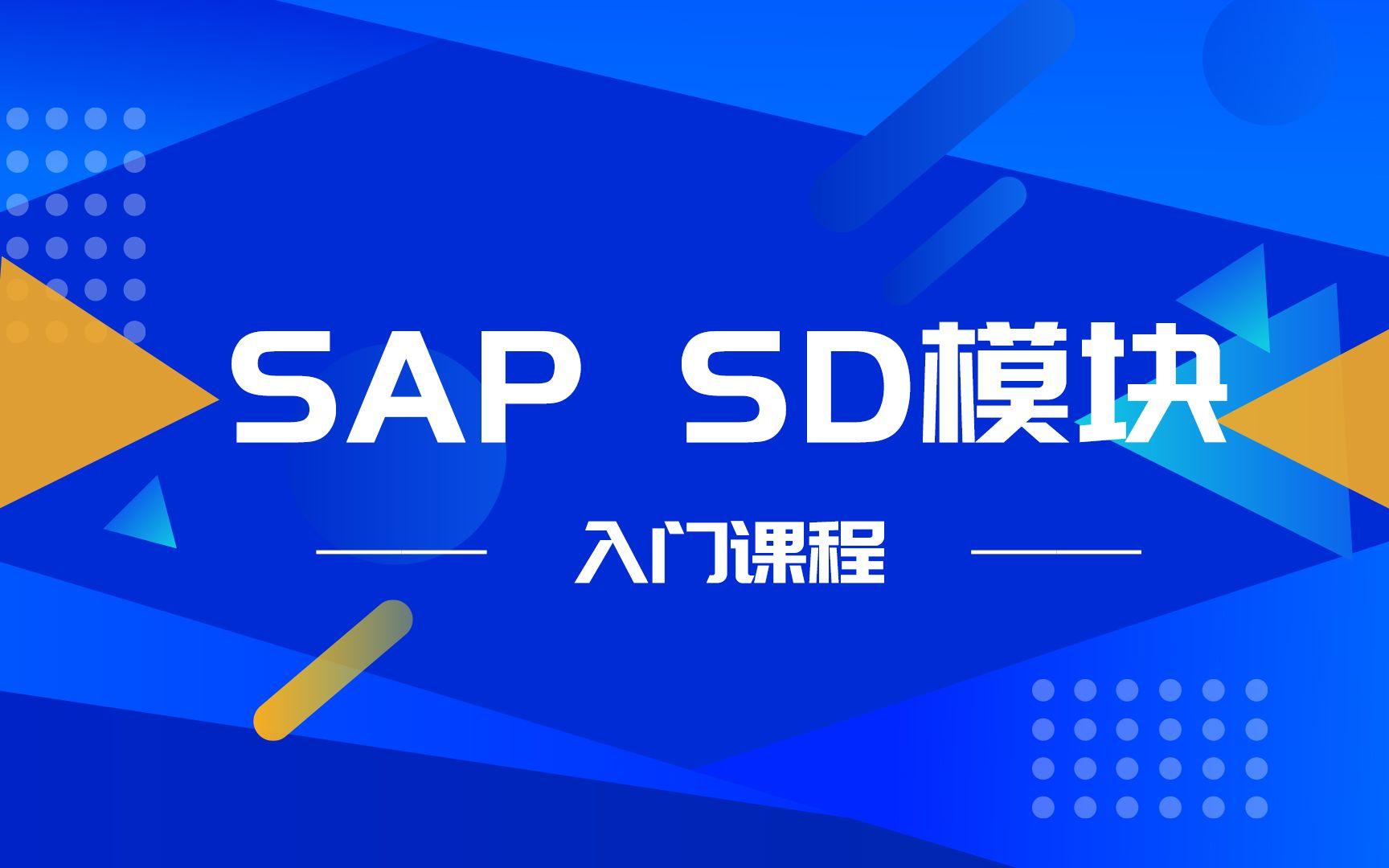 易拓SAP SD模块入门课程