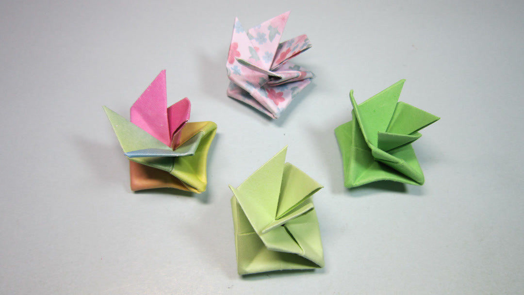 儿童手工折纸陀螺,简单风吹陀螺的折法,一张纸就能完成