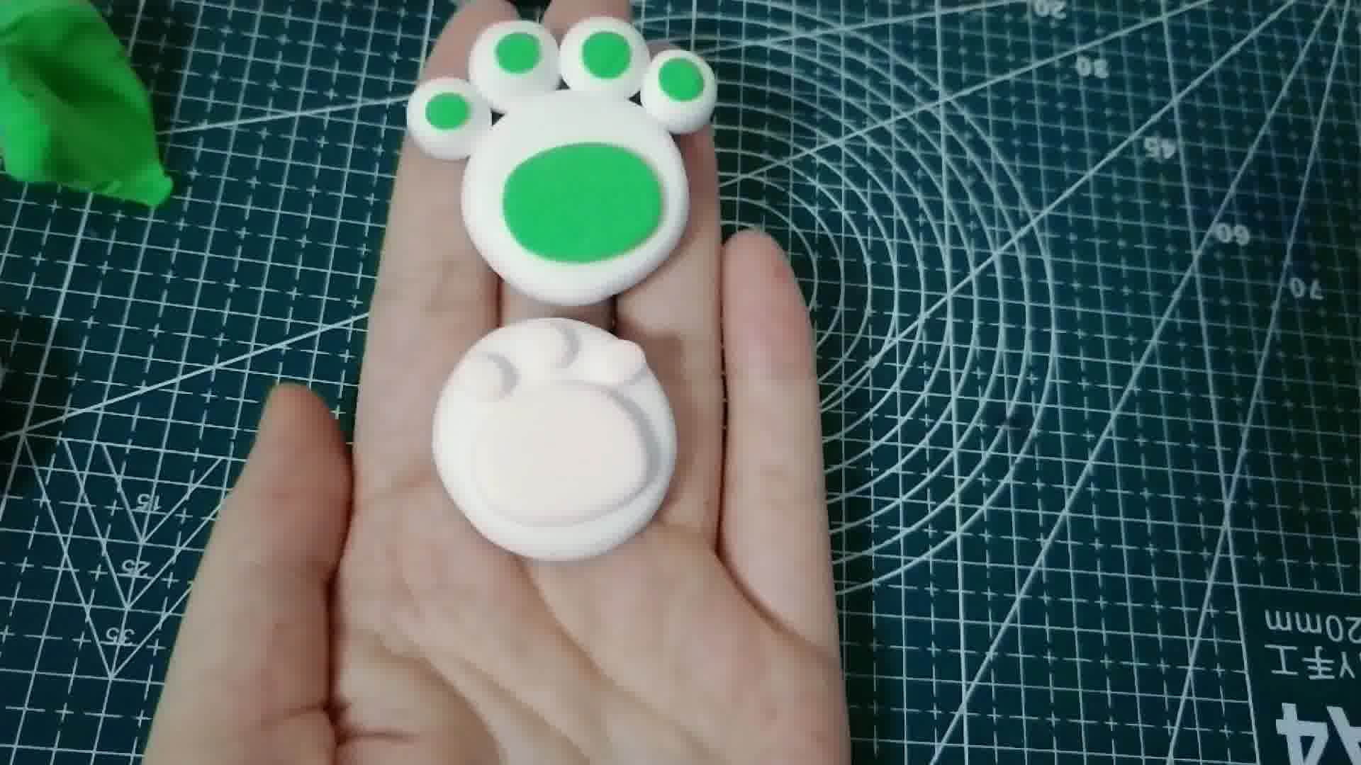 自制粘土猫爪教程,做法简单详细,看起来很可爱