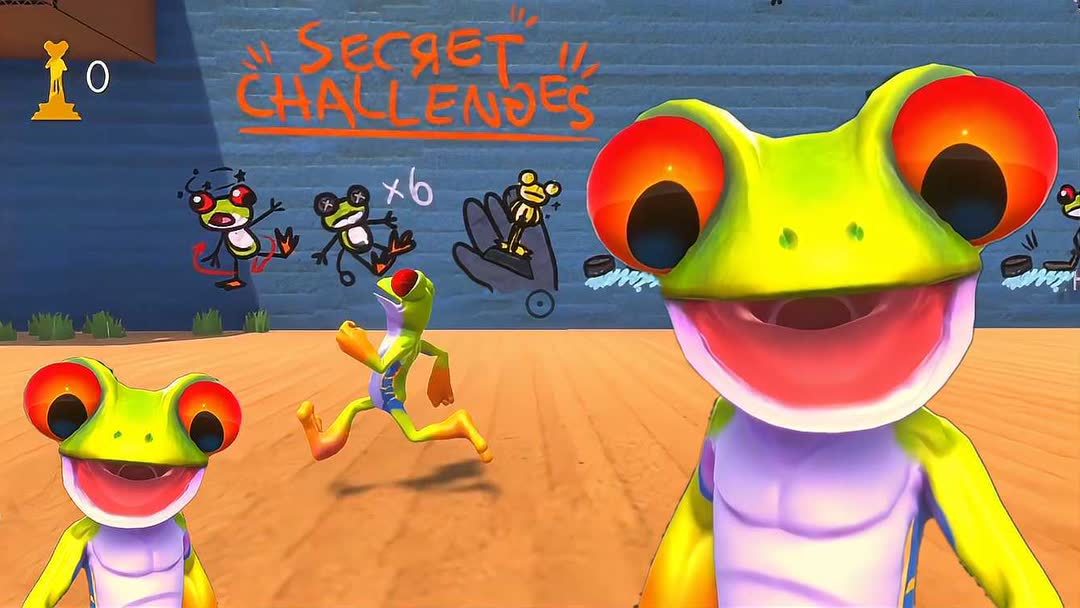 青蛙模拟器:塔米在纸盒游乐园里找奖杯,可以玩蹦极坐火箭!