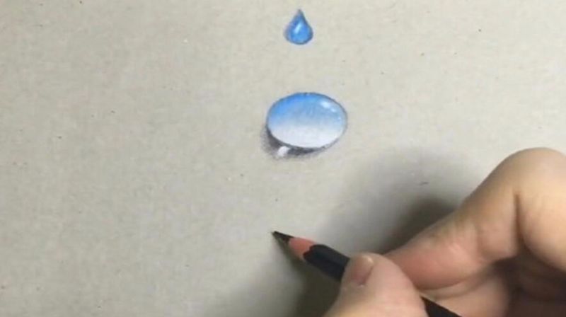 绘画:教大家三种水滴的画法,很简单的