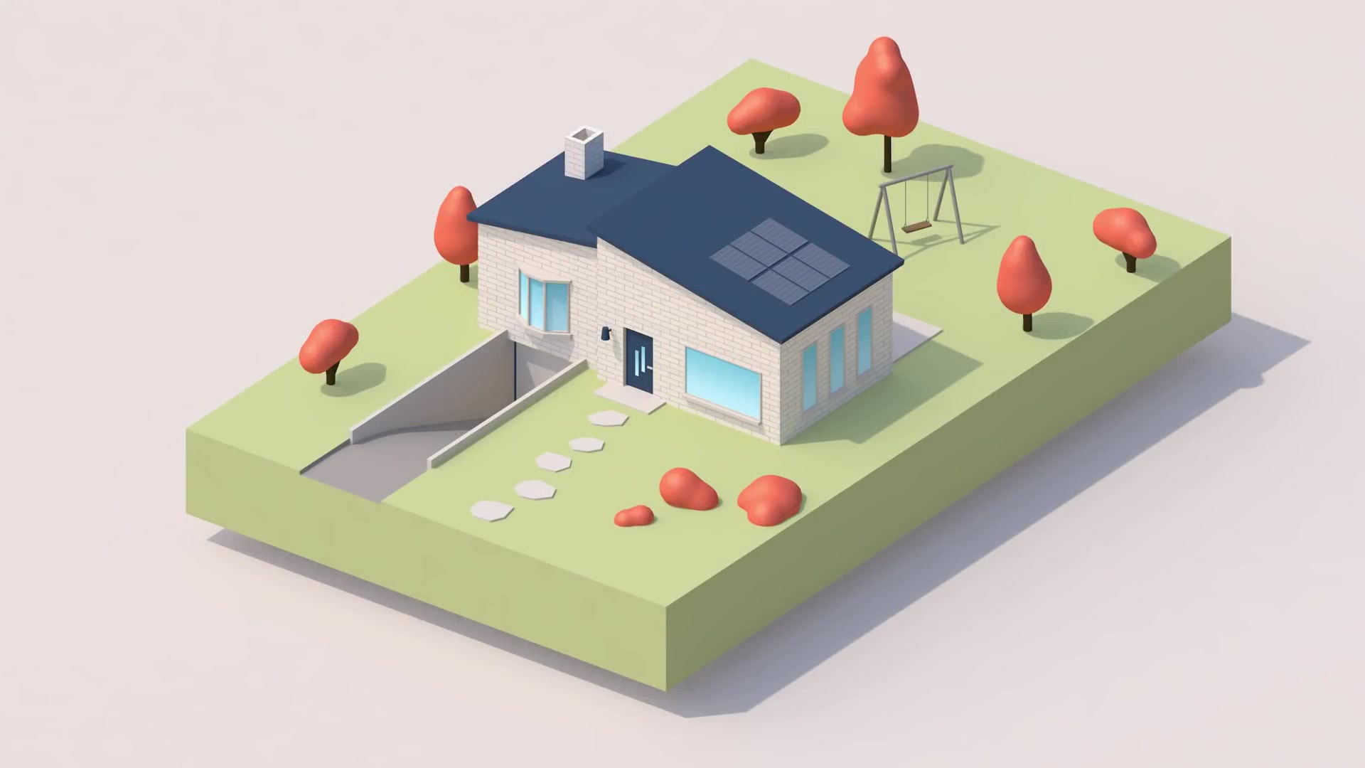 【C4D教程】用C4D建个小房子