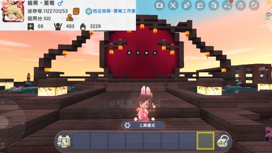 迷你世界:新皮肤小舞(火的出地图给你们体验)