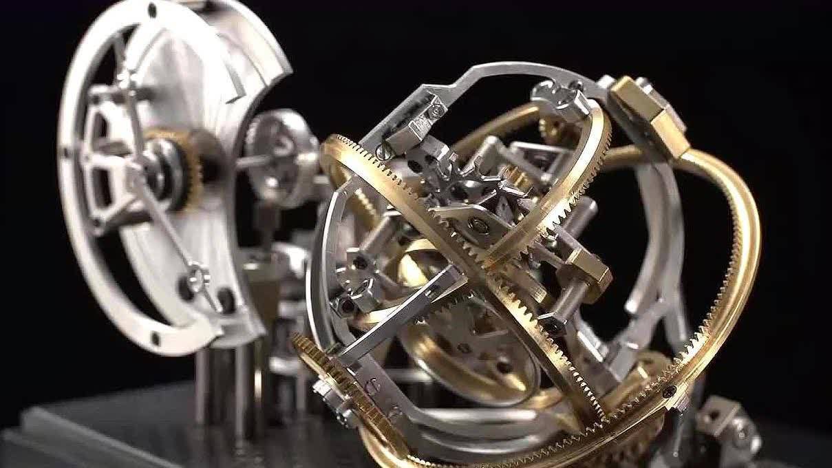 这么漂亮的机械时钟,看了几遍都没看够