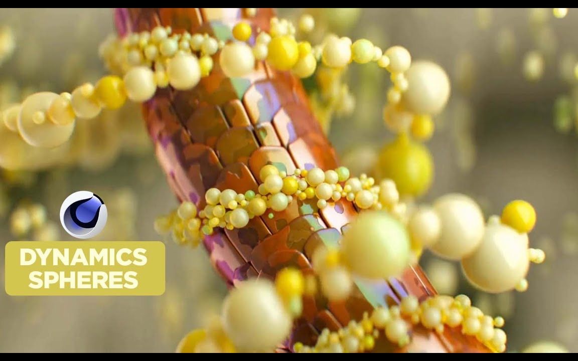 C4D R25 动态图形粒子动画教程