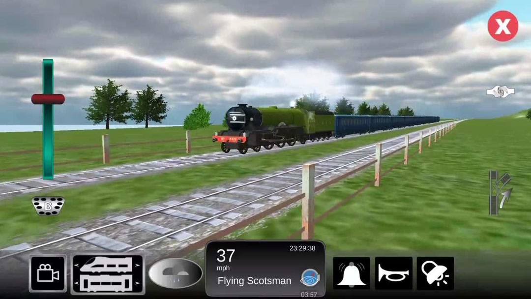 模拟火车:自己当火车司机却遭遇恶劣的天气 游戏