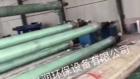 昊润玻璃钢管道生产现场