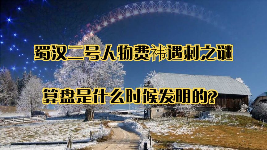 蜀汉二号人物费祎遇刺之谜_算盘是什么时候发明的?