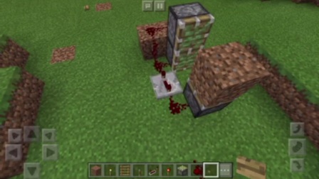 (小虾子)我的世界 红石教程《垂直地下活塞门》pe版