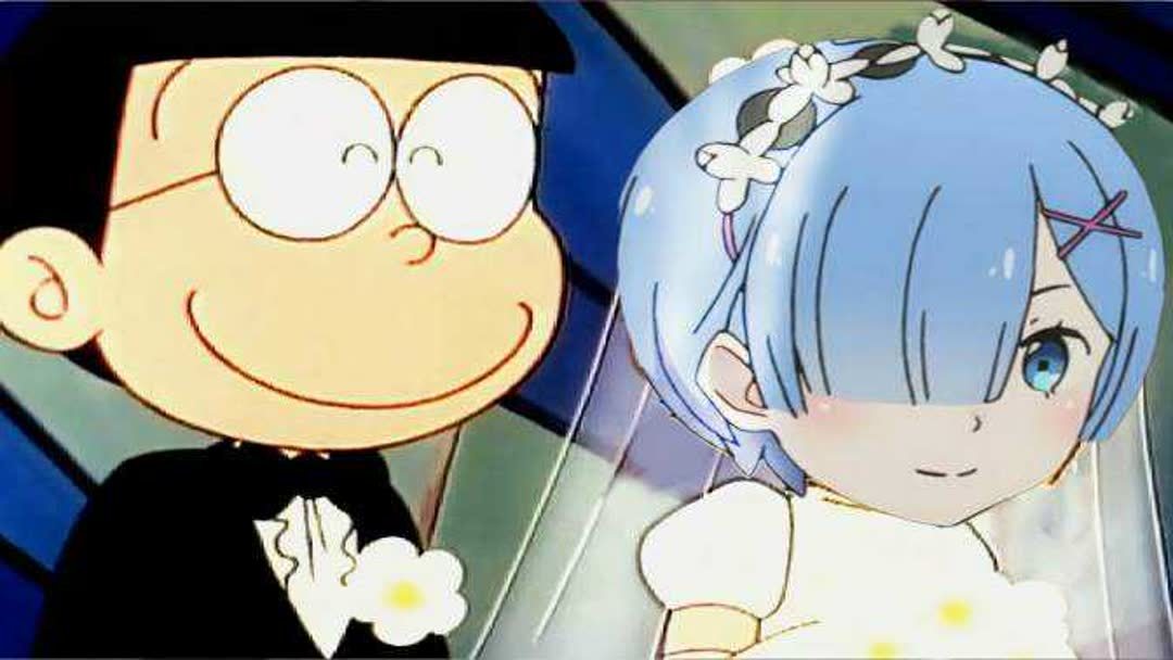 哆啦A梦搞笑配音:大雄,你老婆是雷姆?