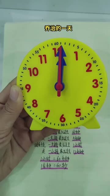 #钟表 #数学 #教具 你们是几点起床的呢 @快手教育(O3xs4pwkr6yf6g...