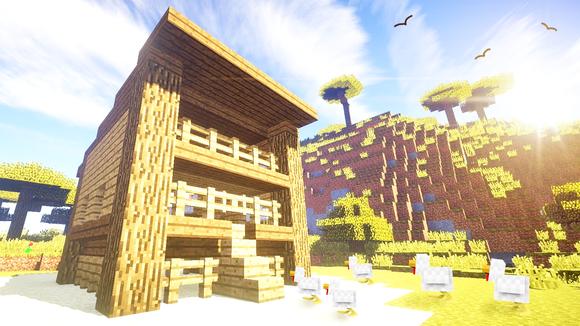 《我的世界》不要随便制作栅栏了,教你制作小鸡的窝棚