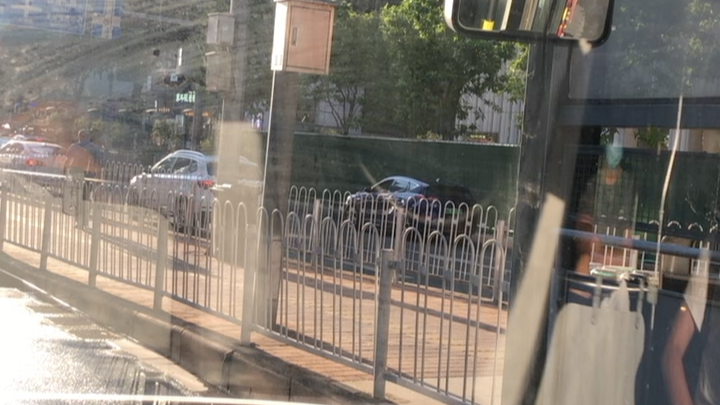 广州公交B4A路岗顶-石牌桥前方展望