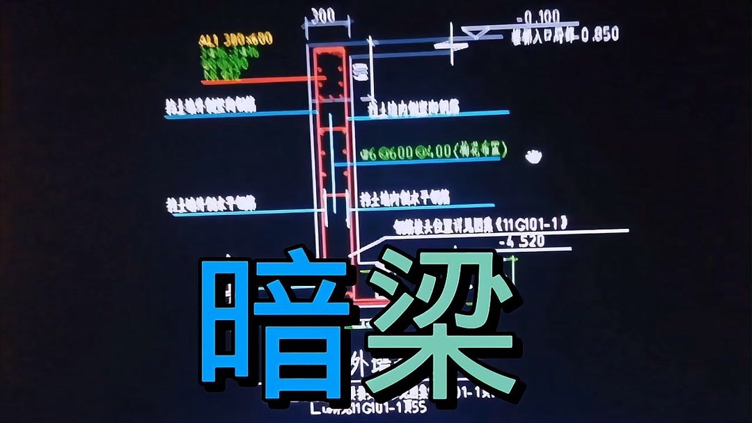 暗梁在地下室外墙上是怎么标注的