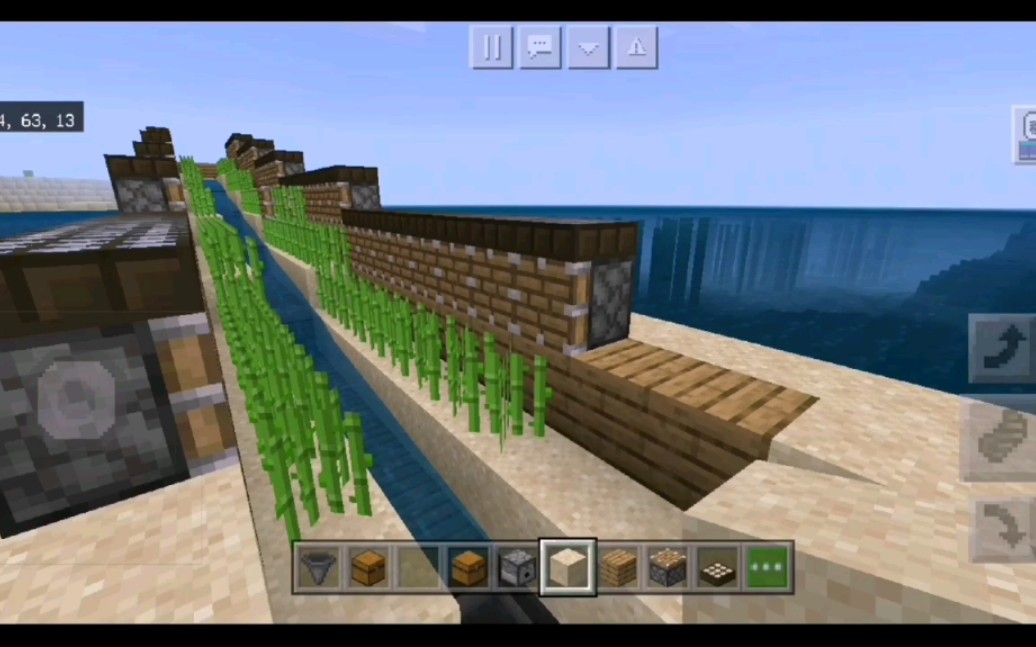 我的世界首个自创超级无敌甘蔗全自动收割机