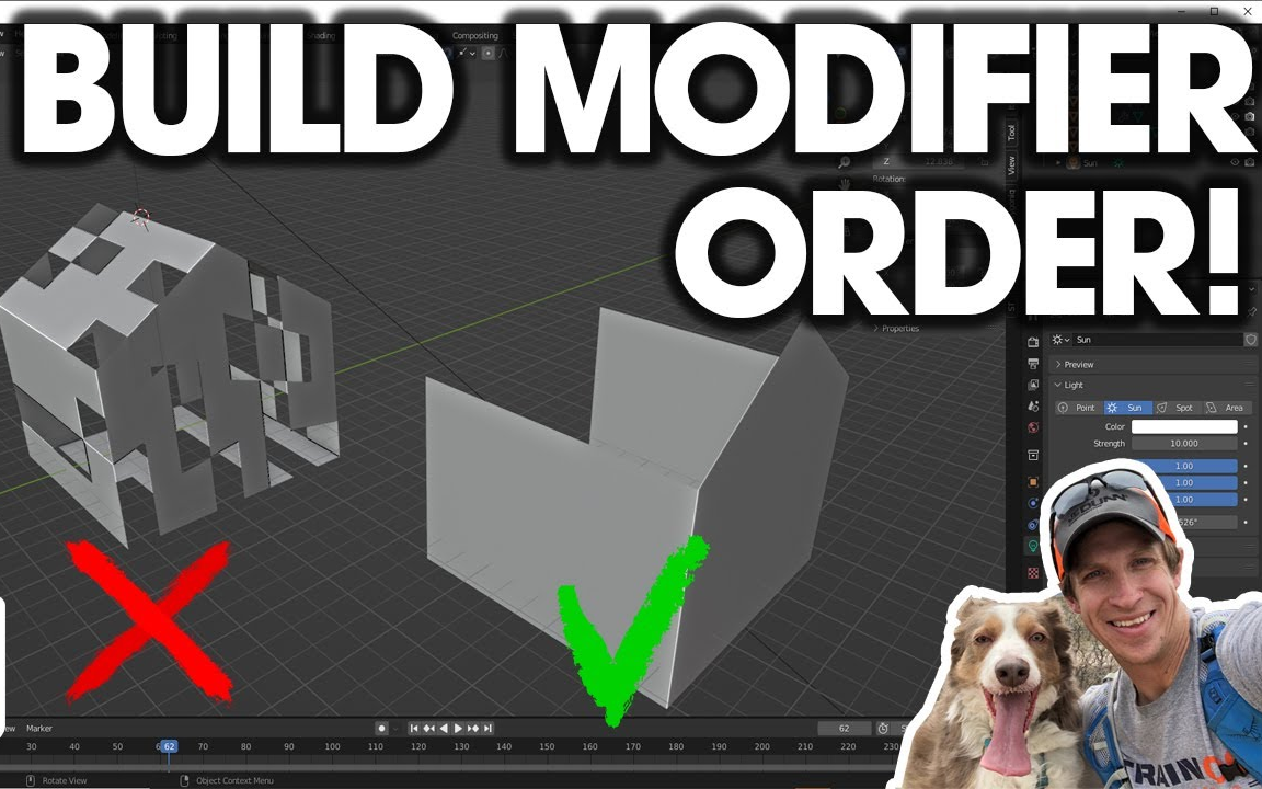 blender build 修改器,建造修改器的动画。效果很好!