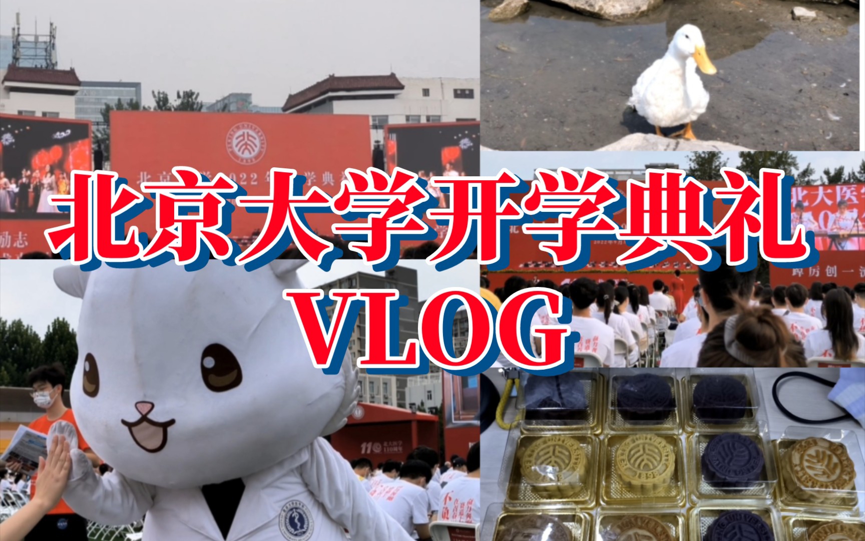 北京大学VLOG|开学典礼(万疆、孤勇者、魔术、朗诵)|未名湖|美食|月饼