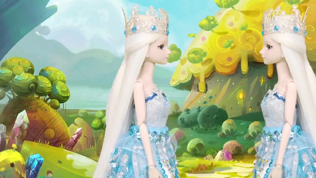 绒绒兔玩具小张玩具:叶罗丽公主故事 庞尊送白光莹糖果被拒绝