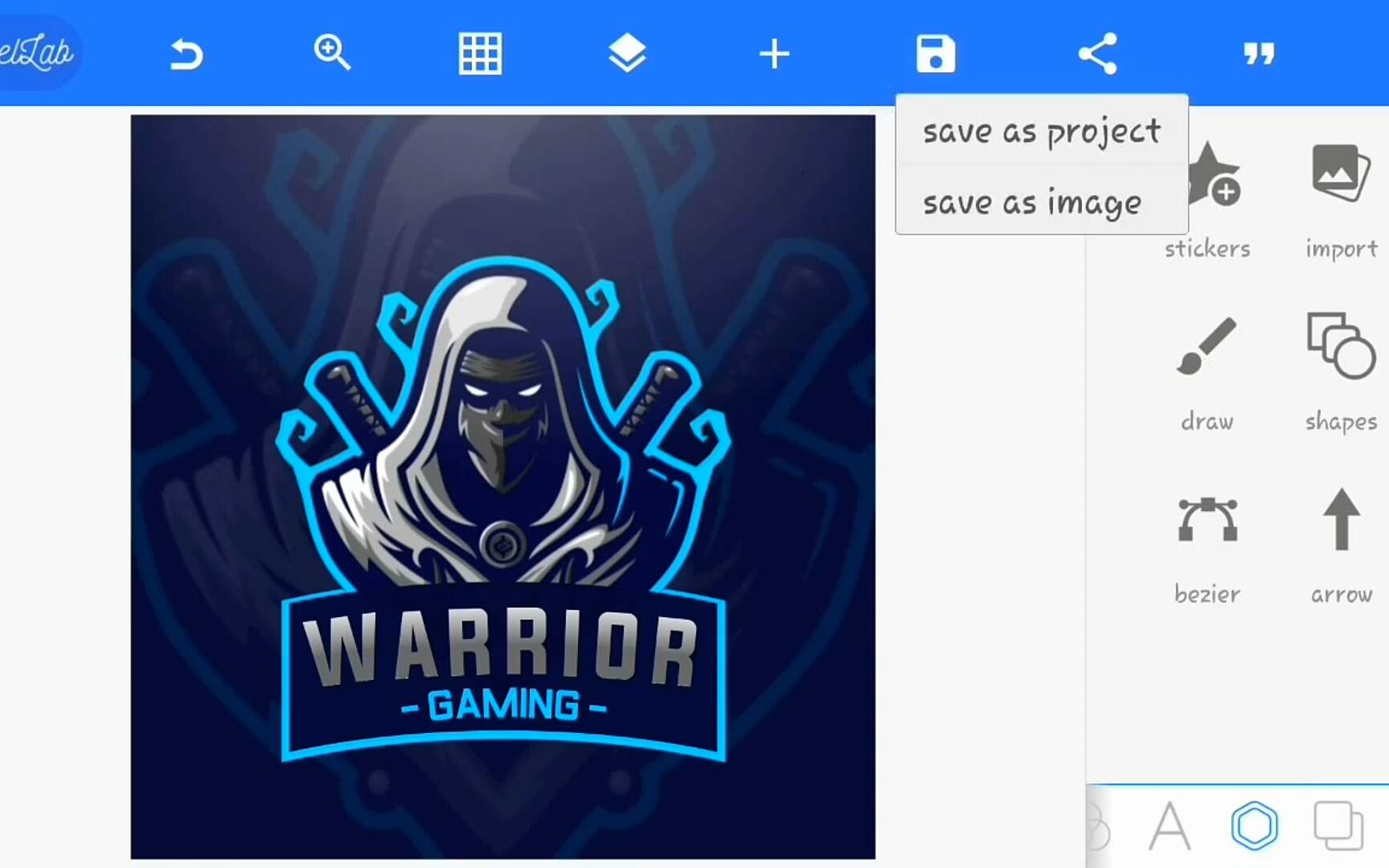 如何在ANDROID PIXELLAB徽标包中制作游戏徽标